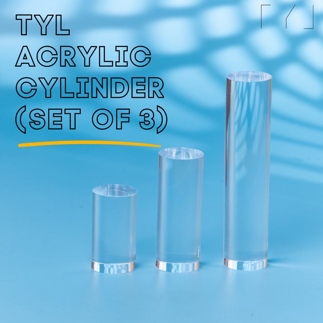 TYL ™Acrylic Cylinder Set of 3 – The Yellow Lens Accessories